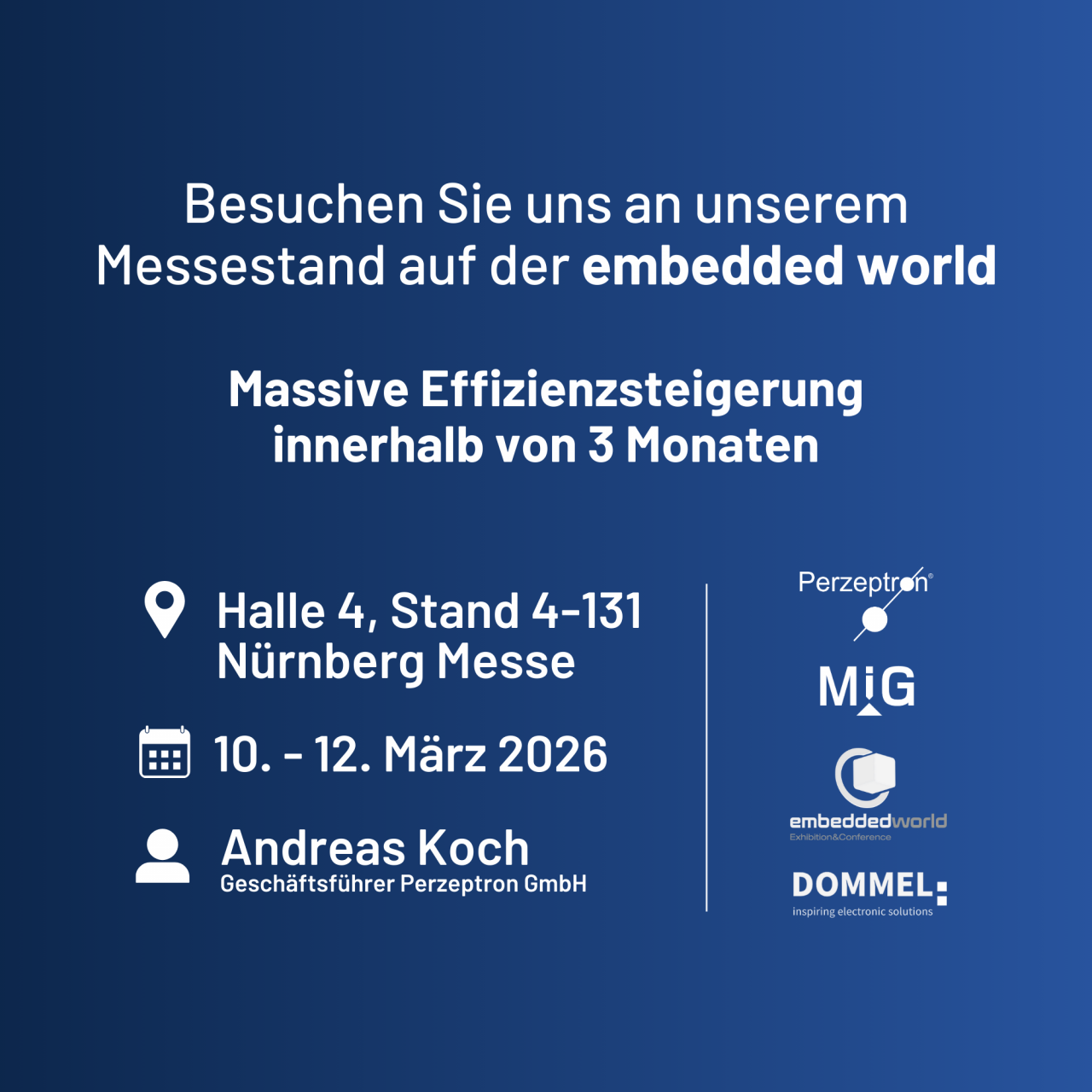 Embedded World 2026 | Perzeptron - Die Supply Chain Experten